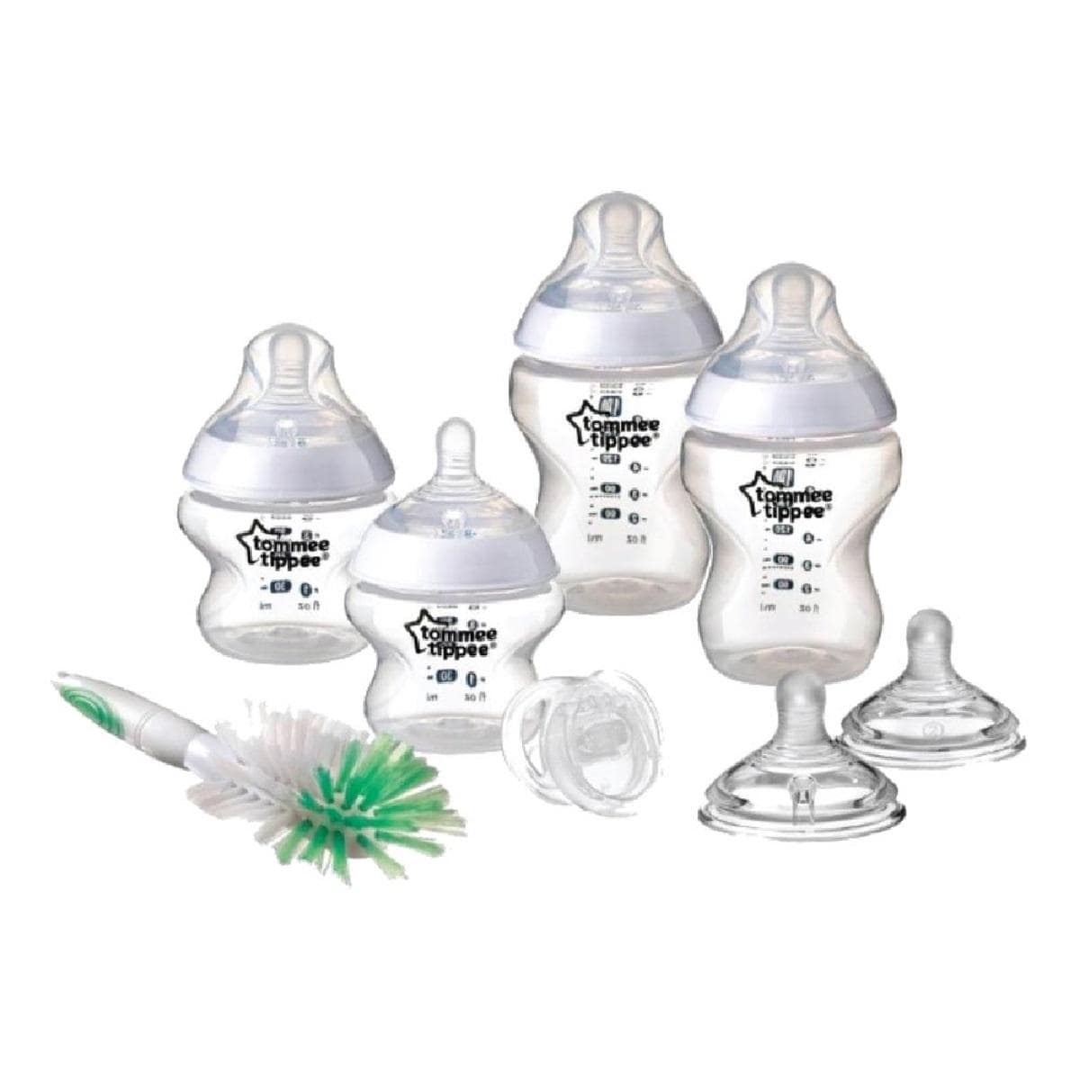 Tommee Tippee Closer to Nature Decorated Bottle Newborn Starter Kit Assorted Colours Mothercare